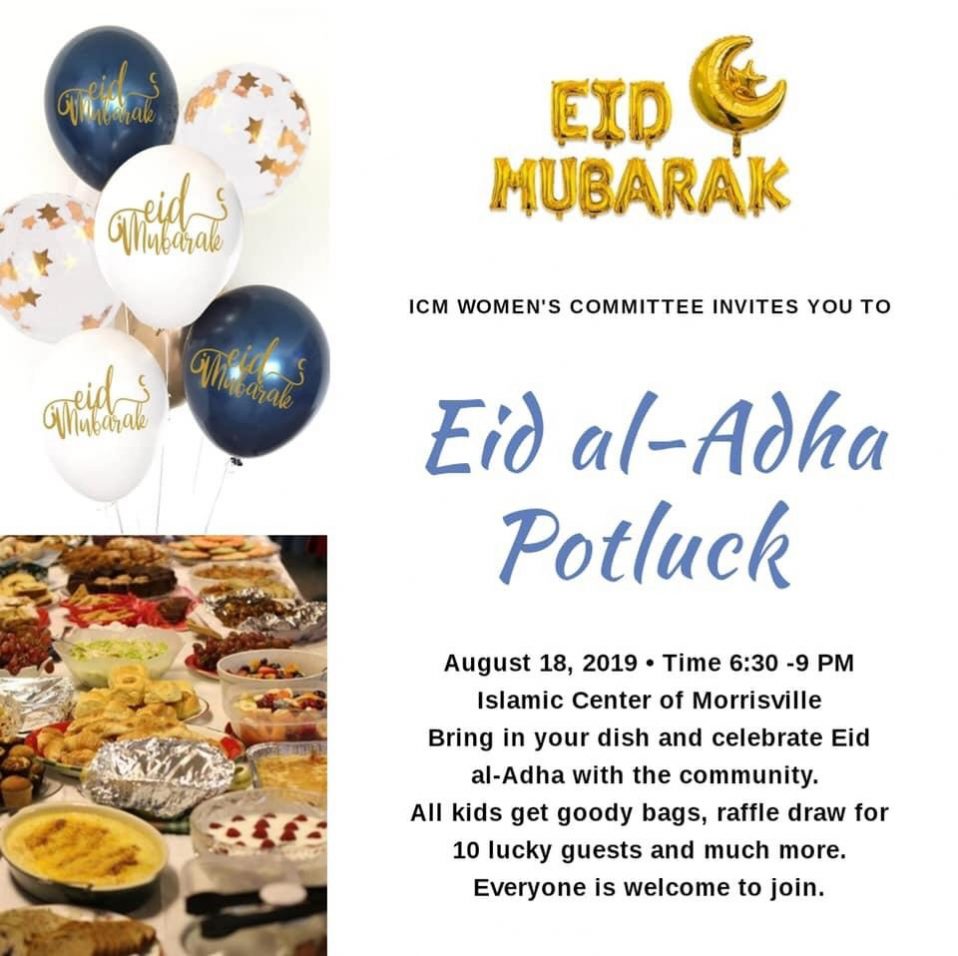 Eid ul Adha Potluck – Islamic Center of Morrisville