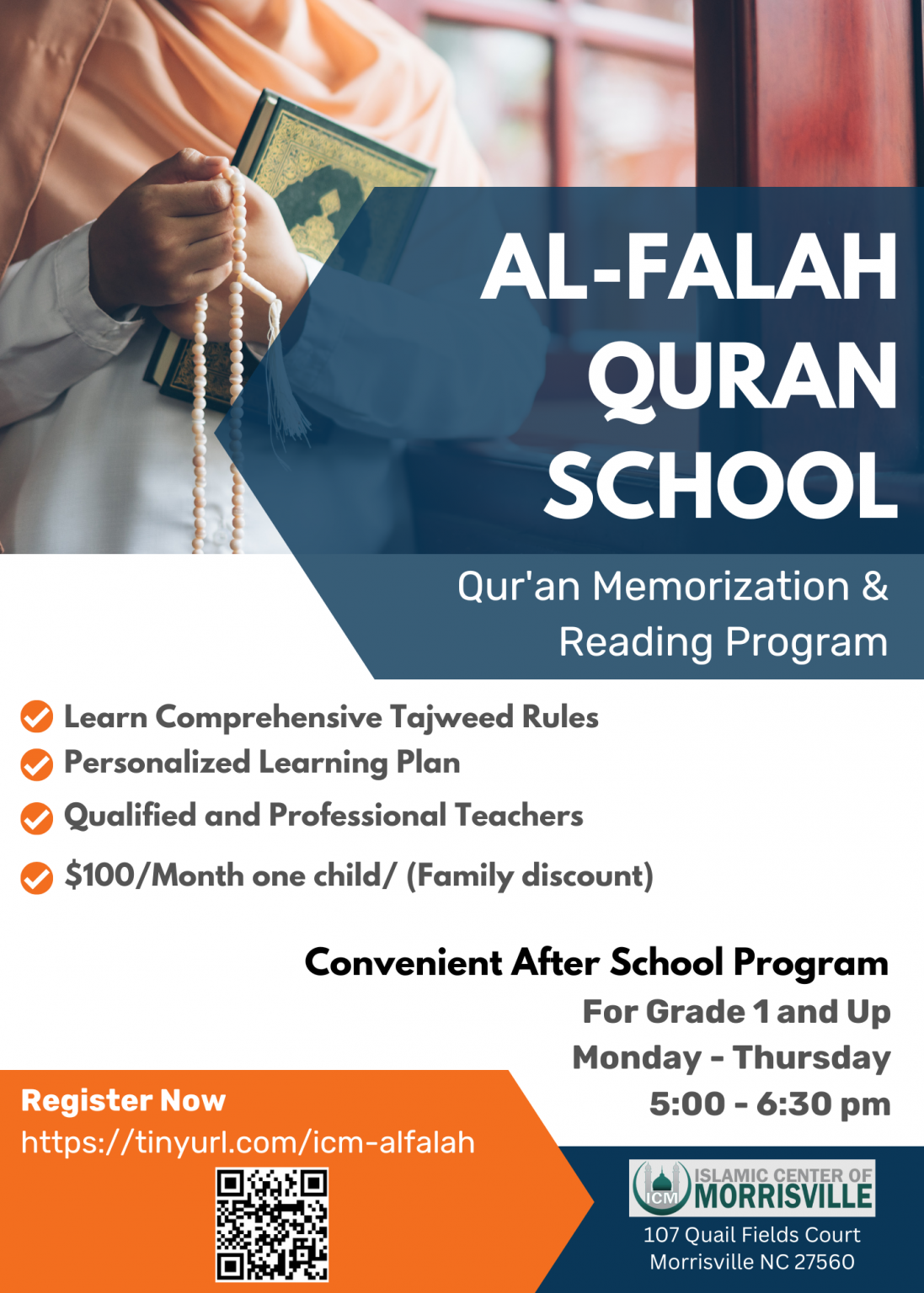 Al-Falah Quran School – Islamic Center of Morrisville
