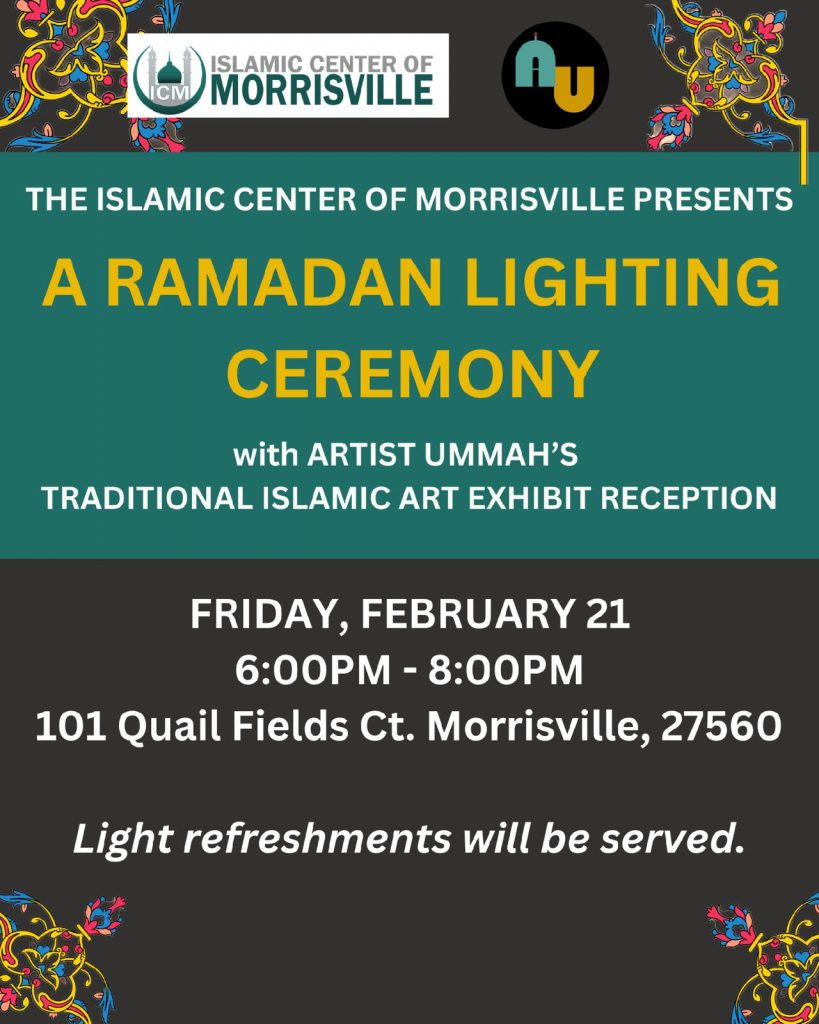 Islamic Center of Morrisville – Many Skin Colors. One Ummah. No Racism ...