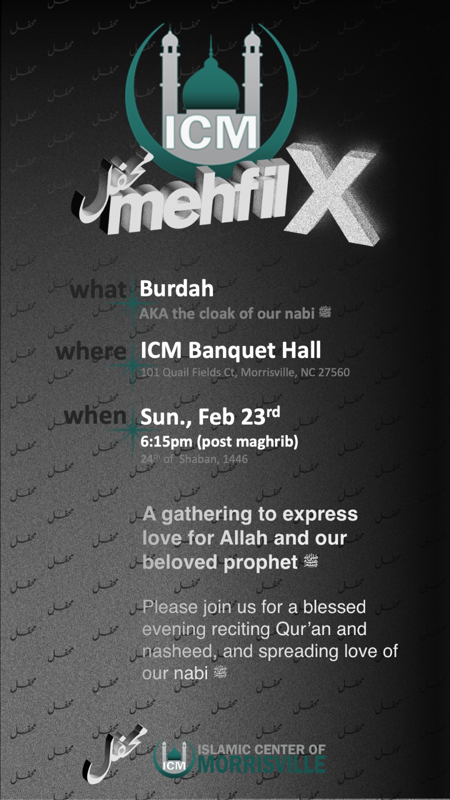 Islamic Center of Morrisville – Many Skin Colors. One Ummah. No Racism ...